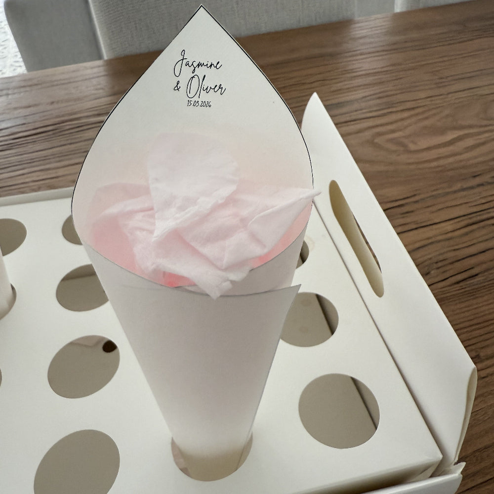 Personalised Confetti Cones - Brittany Font - Pack of 20 – Green Your Event